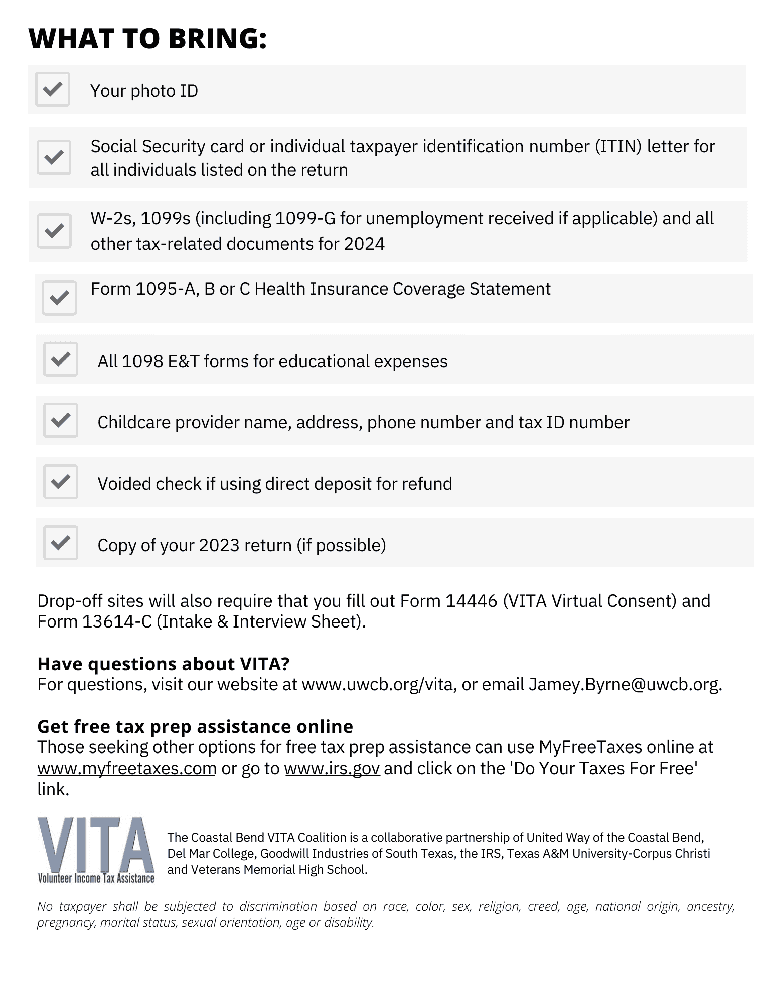 Volunteer Income Tax Assistance | United Way of the Coastal Bend